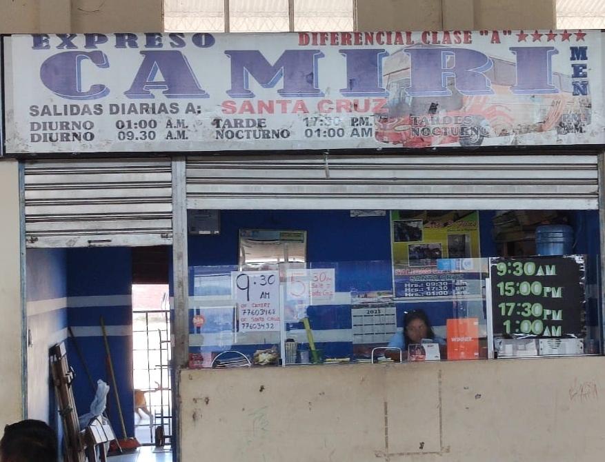 Flota Camiri - Santa Cruz "Expresó Camiri" | Gota del Chaco