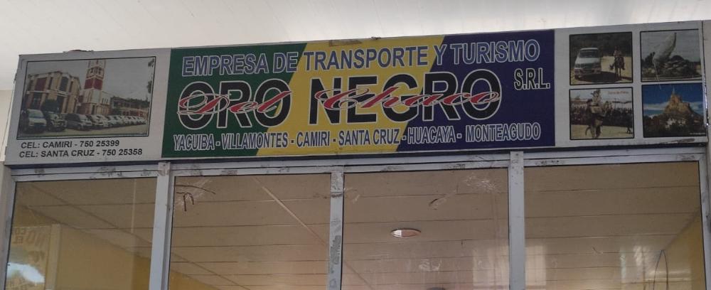 Trufis Camiri - Santa Cruz "Empresa de Transporte y Turismo Oro Negro ...