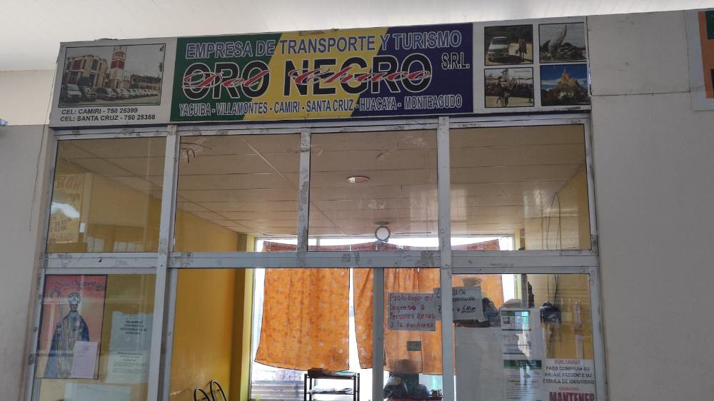 Trufis Camiri - Santa Cruz "Empresa de Transporte y Turismo Oro Negro ...